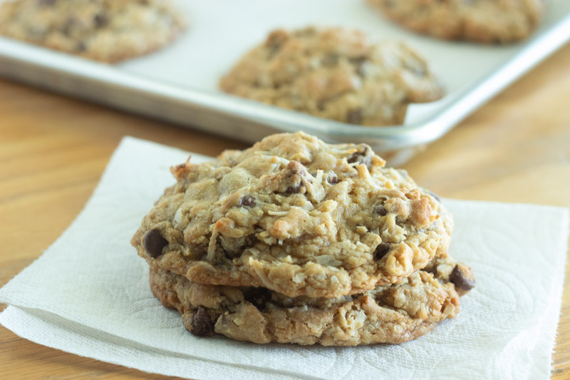 Big Fat Coconut Oatmeal Chocolate Chip Cookies | The Cook's Treat